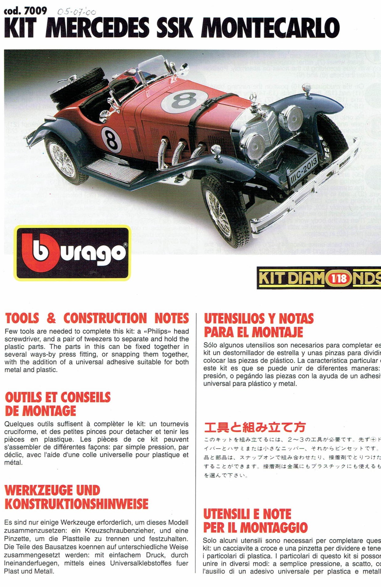Bburago18 - Bouwkitfolders